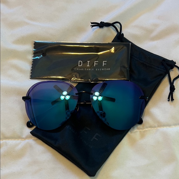 Diff Eyewear | Accessories | Diff Eyewear Blue Gradient Sunglasses ...